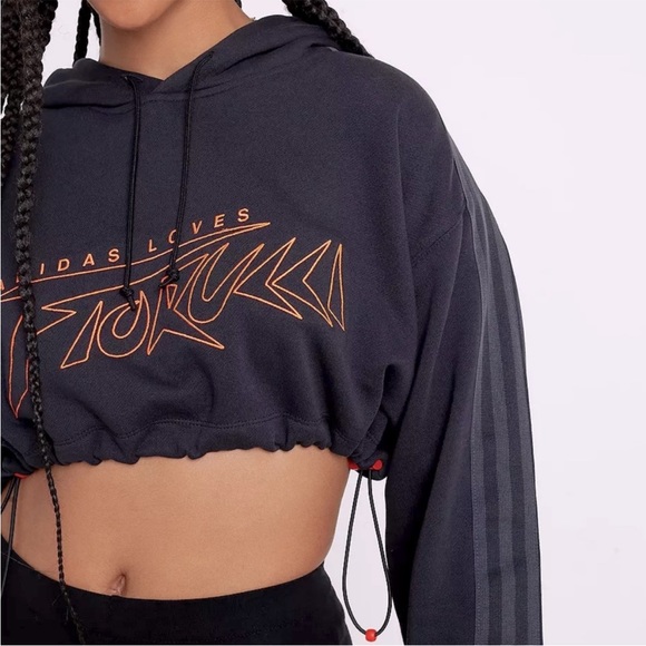 adidas | Tops | Adidas Originals X Fiorucci Crop Hoodie | Poshmark